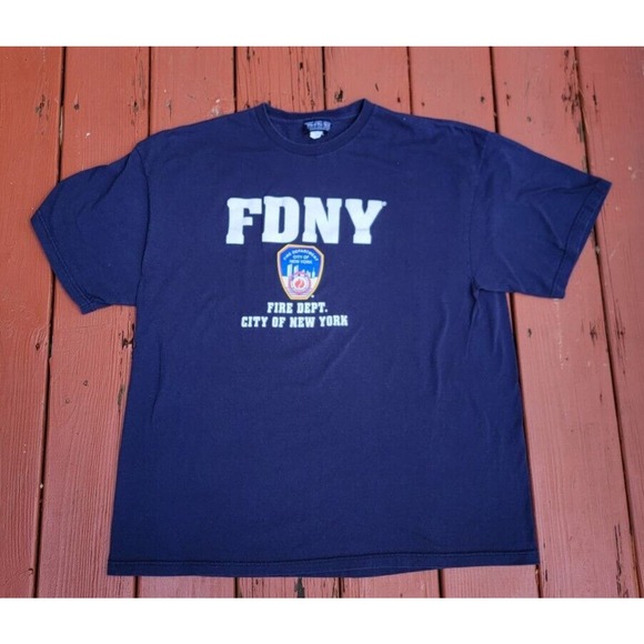 Gildan | Shirts | Vintage Fdny Firefighter T Shirt Mens 2xl Fire ...